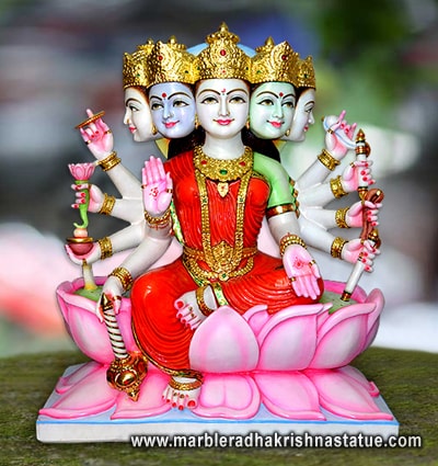 Gayatri Mata Murti - Marble Maa Gayatri Moorti Manufacturer from Jaipur